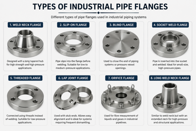 Types of Industrial Pipe Flanges Used in Modern Piping Systems ...